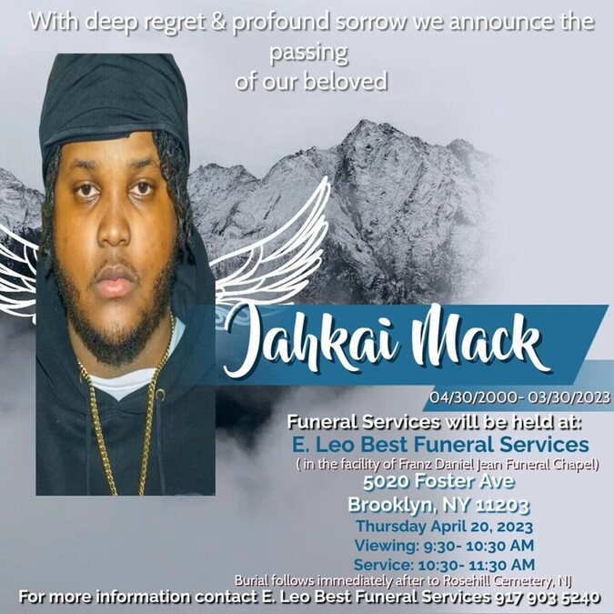 Jahkai Mack Obituary - Brooklyn, NY | E. Leo Best Funeral Service